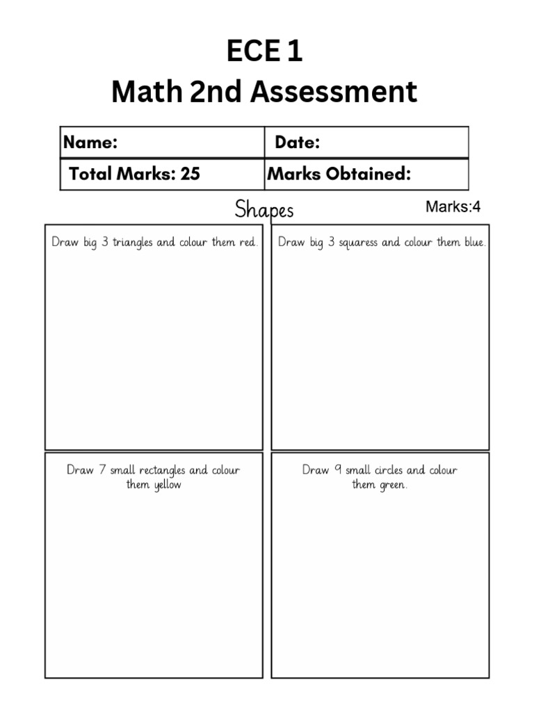 ECE 1 Math 2nd Bimonthly Paper PDF | PDF