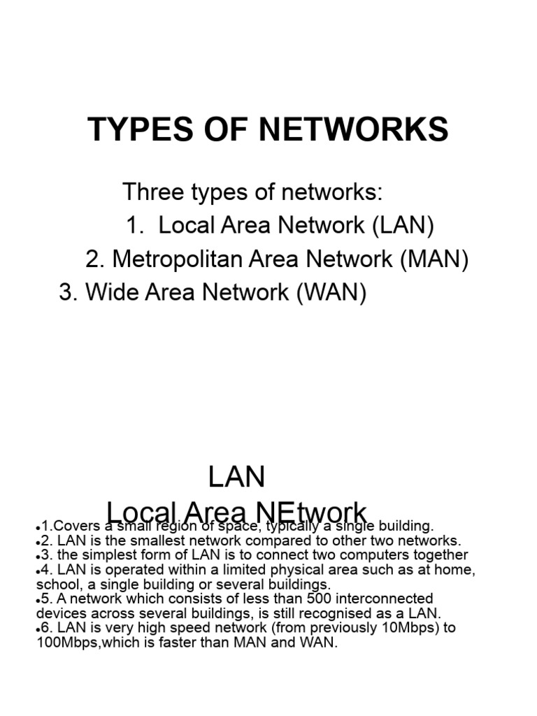 Types of Networks | PDF