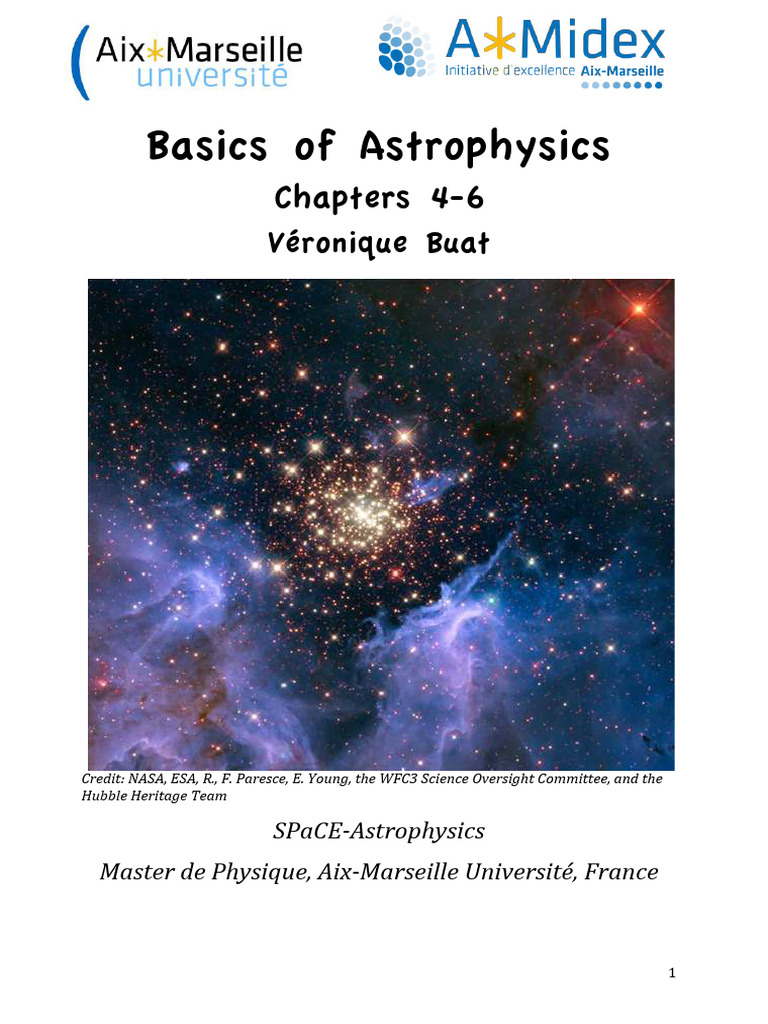 Basics of Astrophysics, Véronique Buat | PDF | Stars | Nuclear Fusion