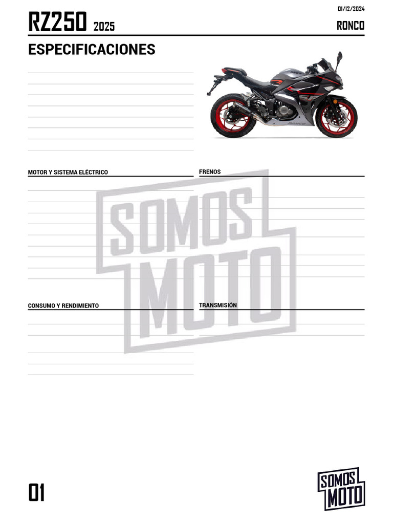 rz250 2025 - Ronco - GrisRojo 01 12 2024 | PDF | Vehículo de motor | Coche
