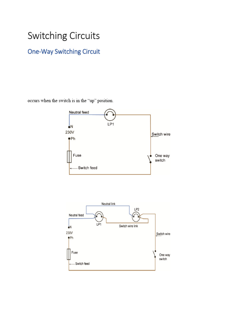 Switching Circuits | PDF | Switch | Lighting