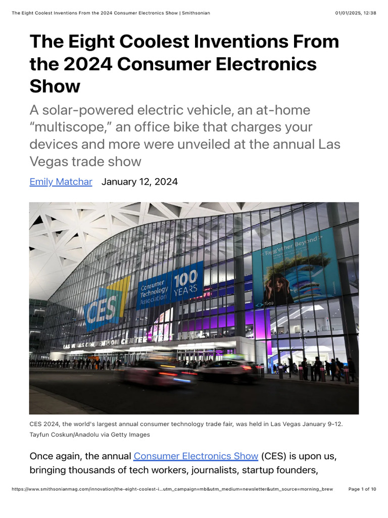 The Eight Coolest Inventions From The 2024 Consumer Electronics Show ...