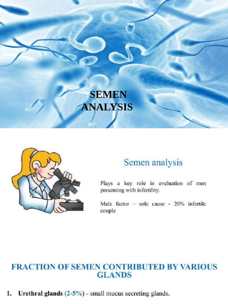 Semen Analysis: Normal Ranges Explained | PDF