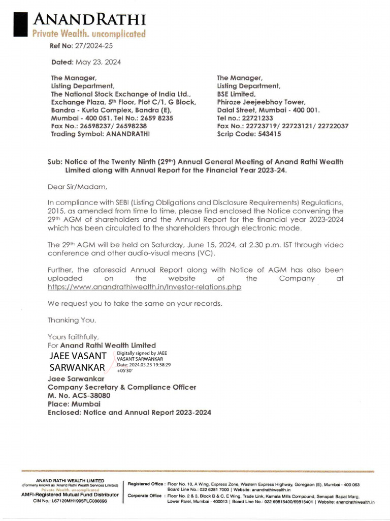 Anand Rathi - DRHP | PDF | Economies | Investing