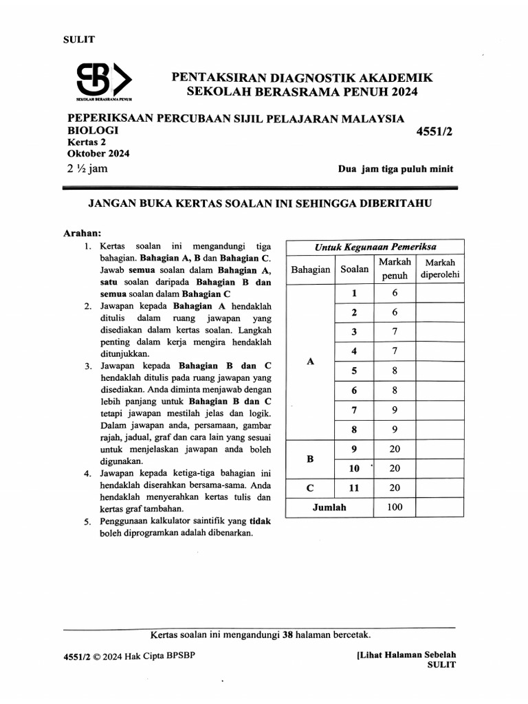 Bio K2 SBP 2024 (1) | PDF