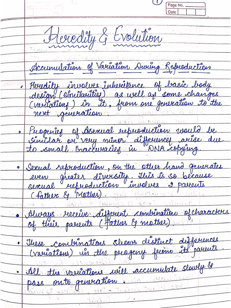 Heredity, Class-10 | PDF