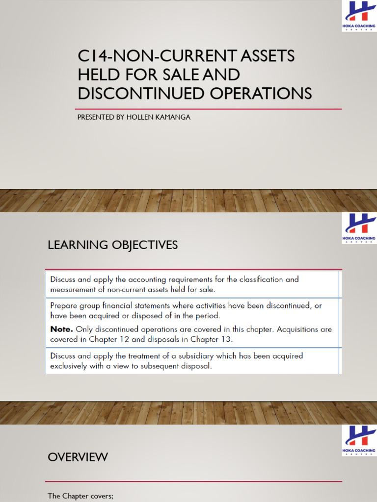 C14-Non-Current Assets Held For Sale and Discontinued Operations | PDF