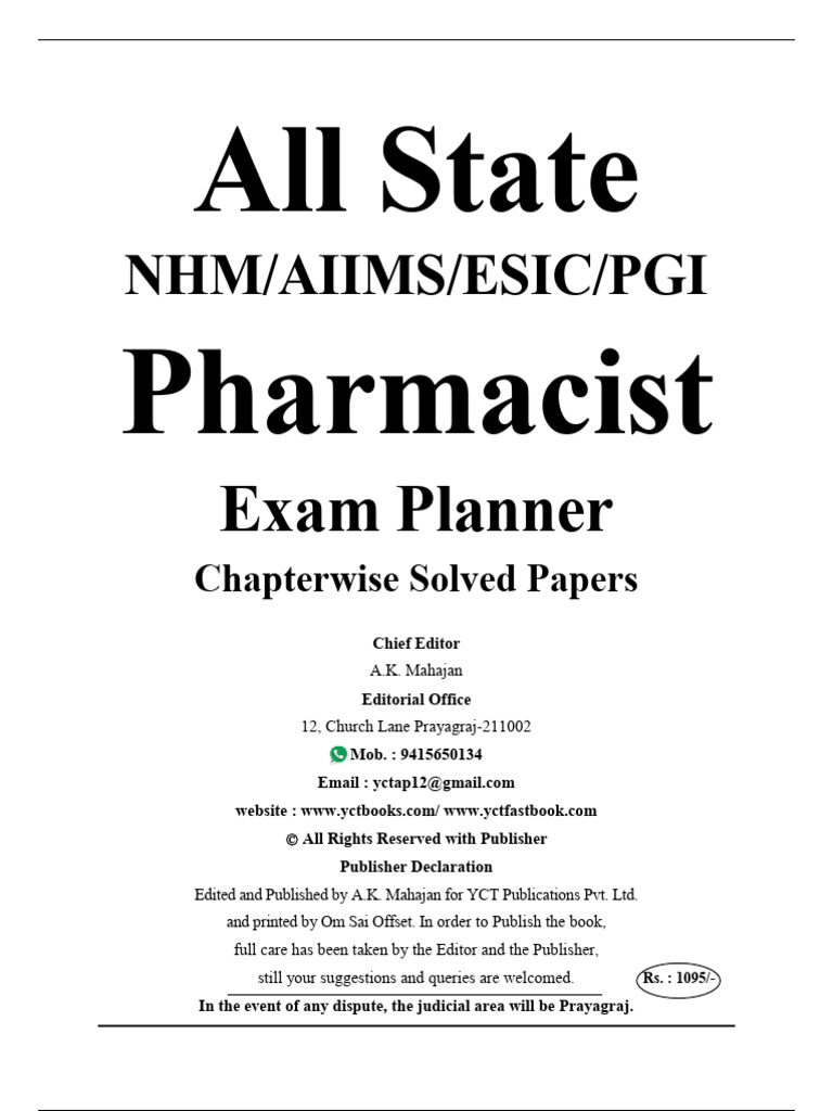 Pharmacist Exam Preparation Guide | PDF | Granulocyte | Epithelium