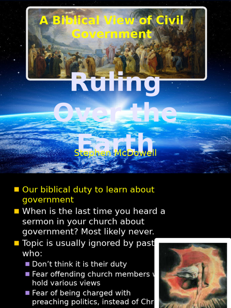 Ruling Over The Earth - Biblical Government | PDF