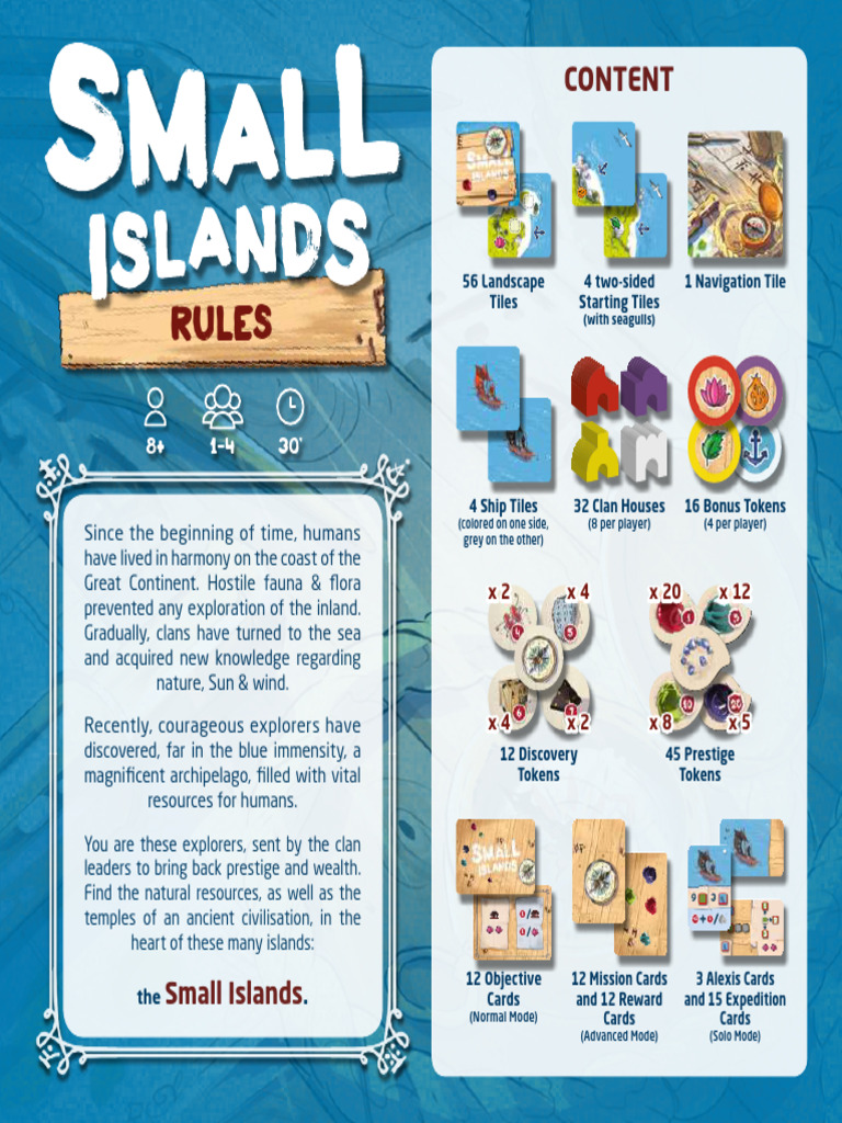 A0 Small Islands Rulebook | PDF