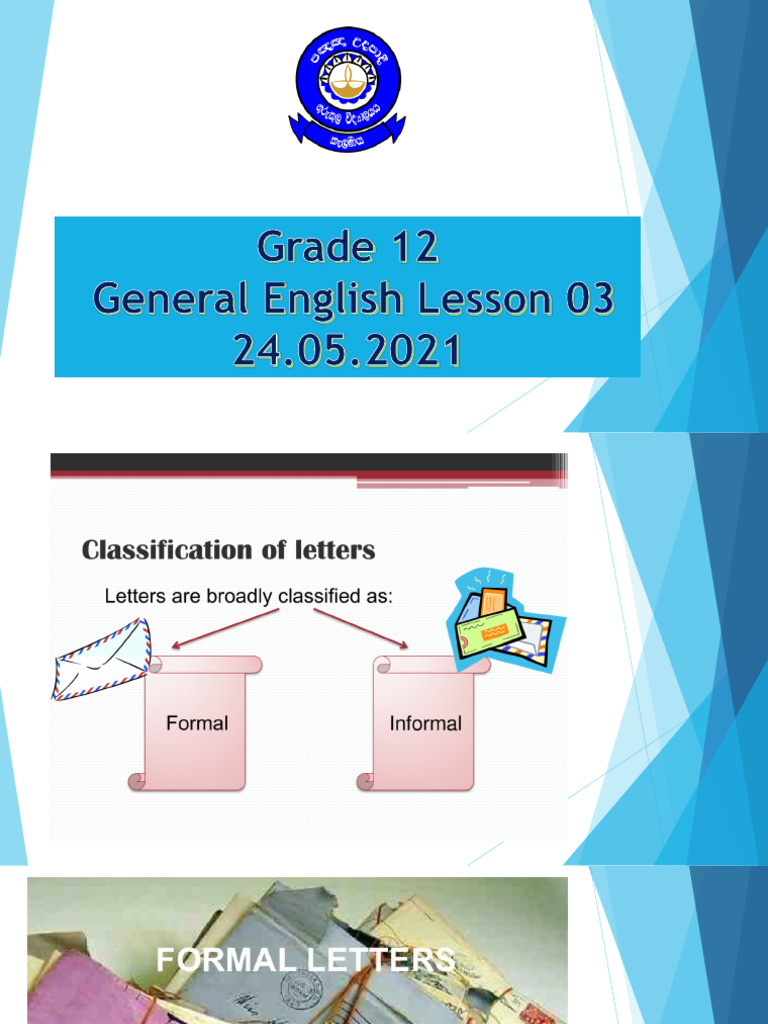 General English-Formal Letters | PDF