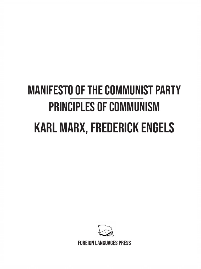 C08 Manifesto Principles of Communism | PDF | The Communist Manifesto ...