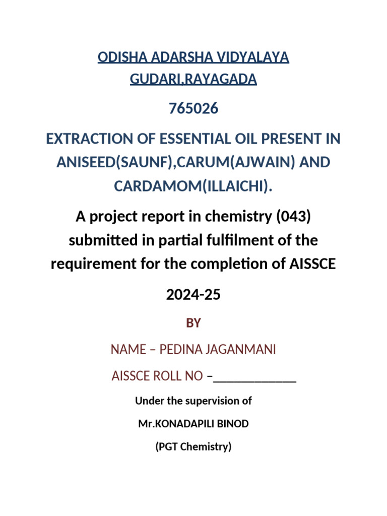 Odisha Adarsha Vidyalaya Gudari | PDF