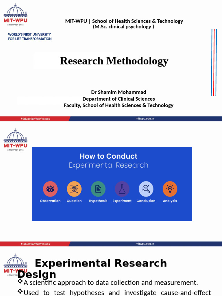 Experimental Design | PDF | Experiment | Randomized Controlled Trial