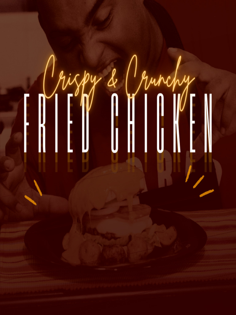 Crispy Crunchy Fried Chicken Red Gastronomy Instagram Post - 20250101 ...