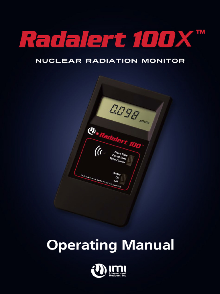 Rad Alert 100 medidor de radiación | PDF | Radioactive Decay | Isotope