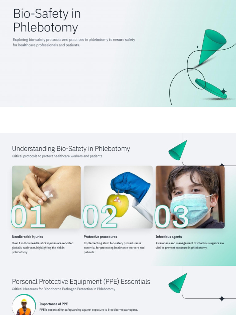Bio Safety in Phlebotomy Analysis | PDF
