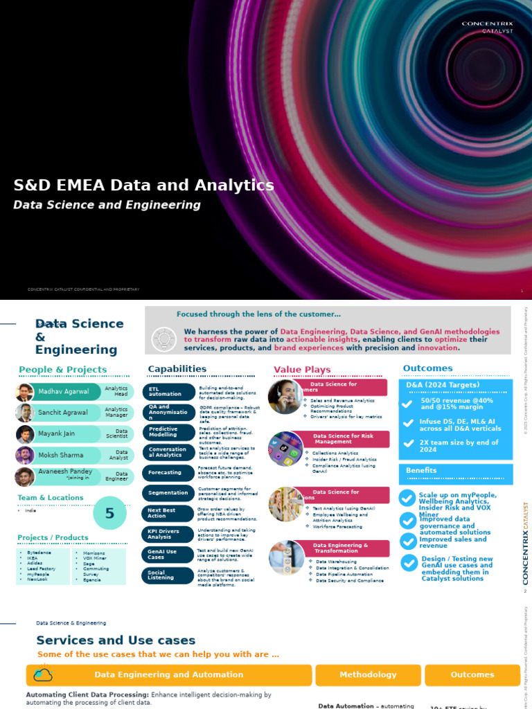 Concentrix Data Science & Analytics Services | PDF | Analytics | Computing