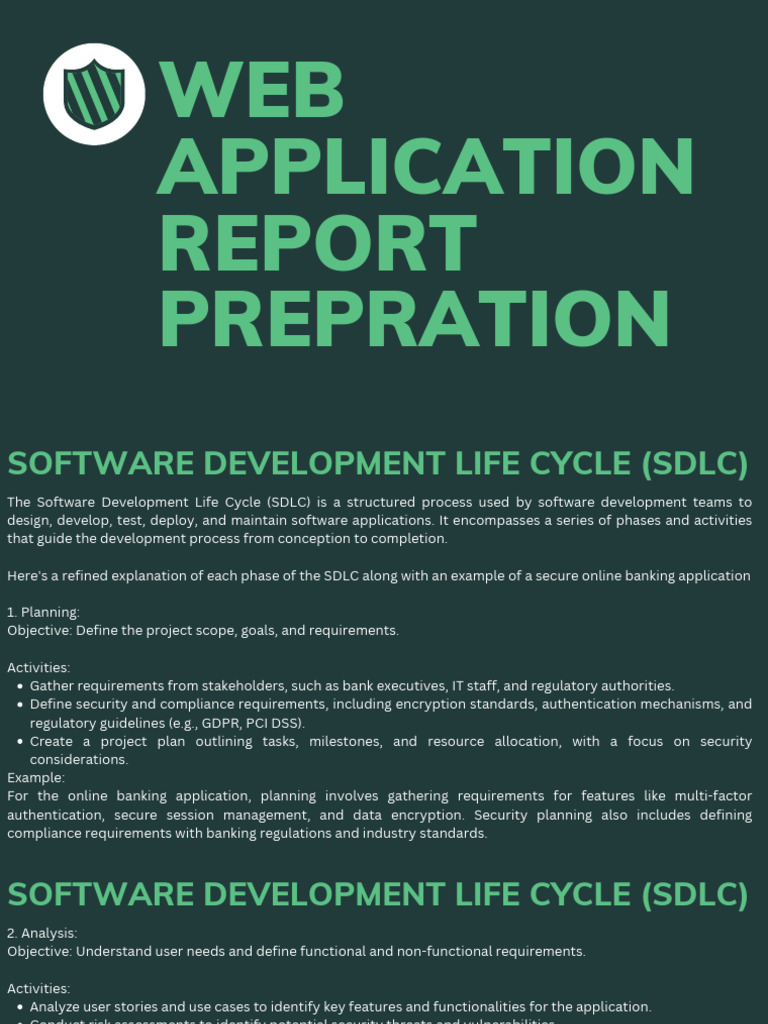 Web AppLICATION Report Prepration | PDF | Security | Computer Security