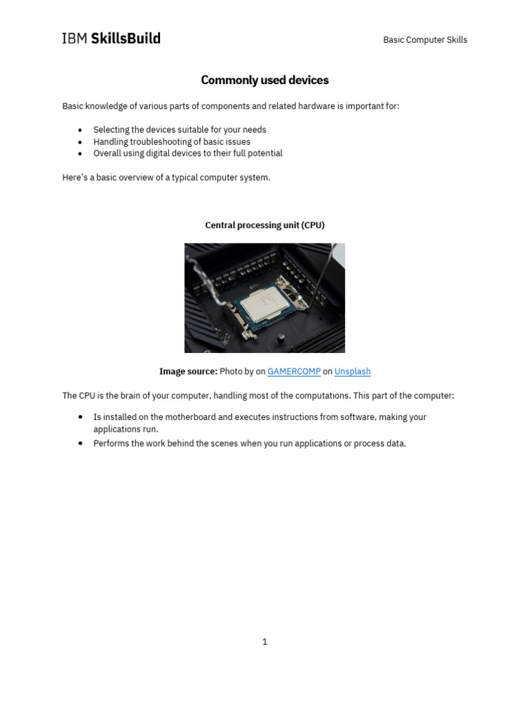 Commonly used devices | PDF | Computer Hardware | Solid State Drive