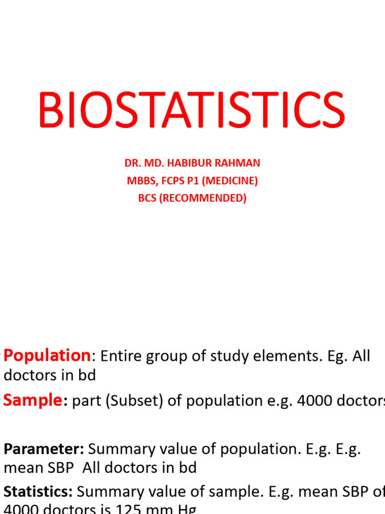 BIOSTATISTICS pdf | PDF | Skewness | Mean
