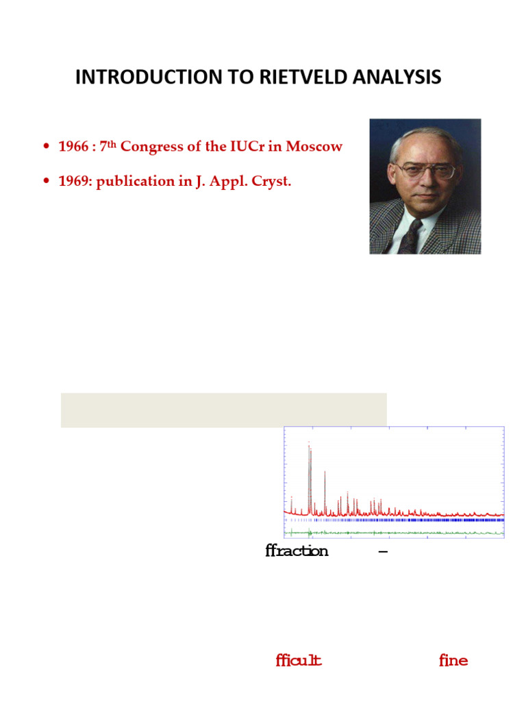 Rietveld Notes MSc | PDF | Diffraction | Optics