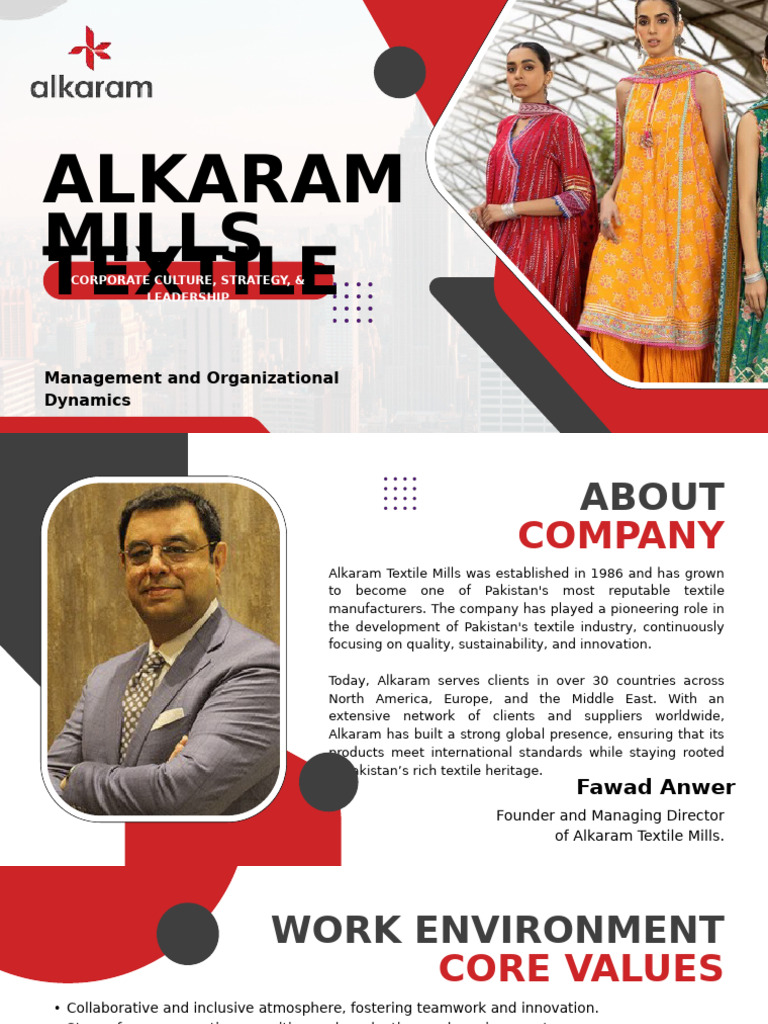 Alkaram - MOD (Final PPT) 1 | PDF | Organizational Culture | Sustainability