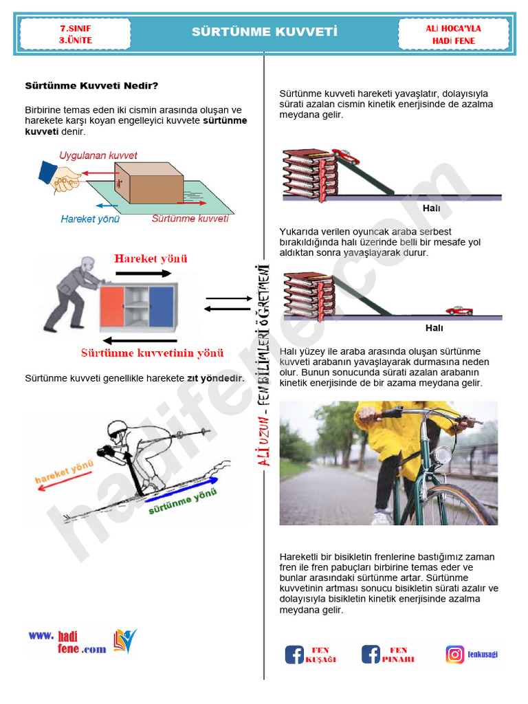 SÜRTÜNME KUVVETİ | PDF