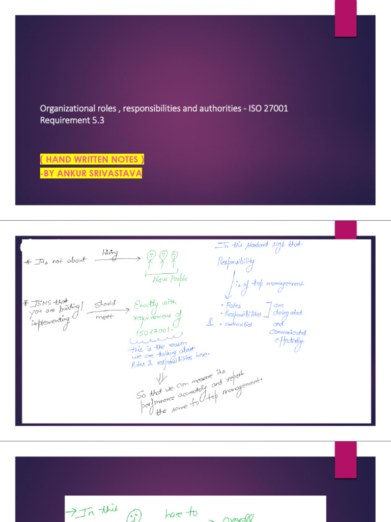 Organizational Roles Responsibilities and Authorities 1724644576 | PDF