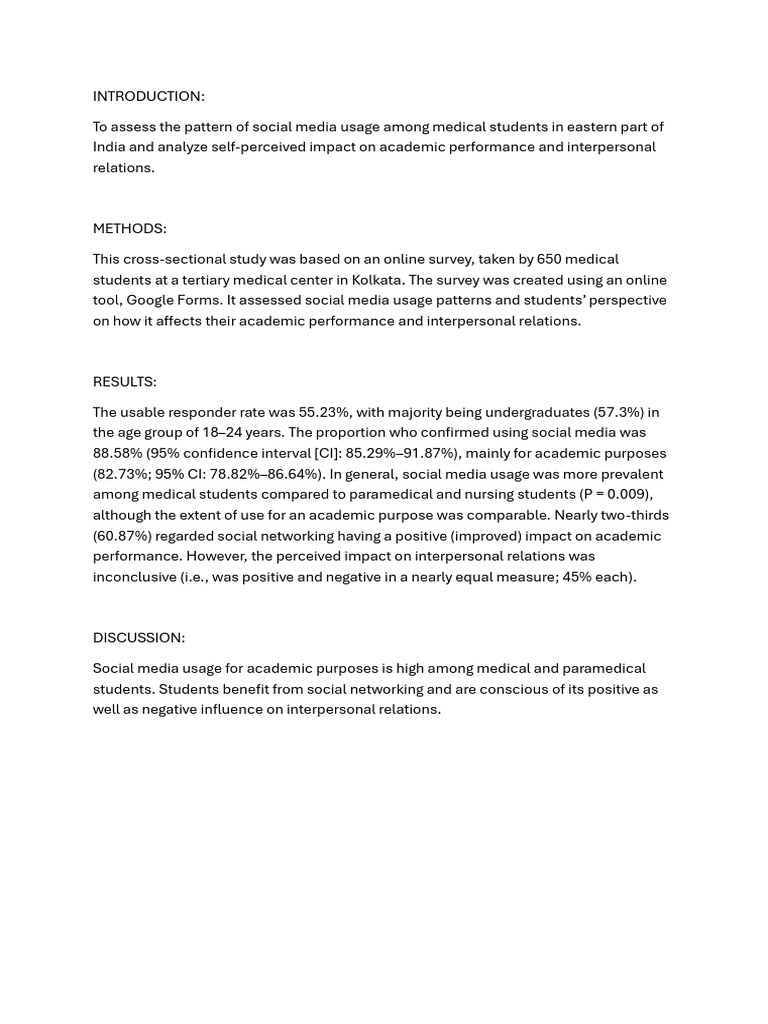 Assi Esp2 Neg Eff of Social IMRD | PDF