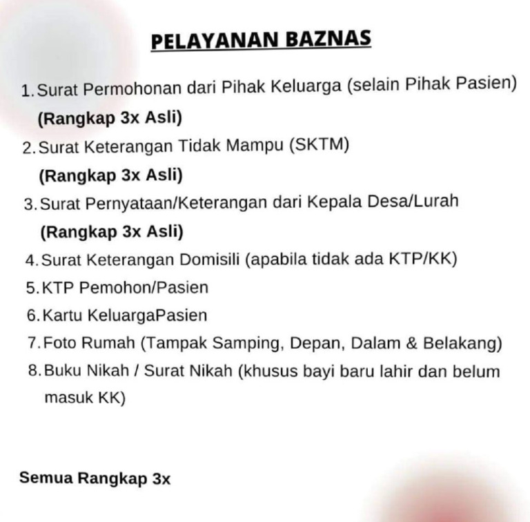 Checklist Persyaratan Baznas | PDF