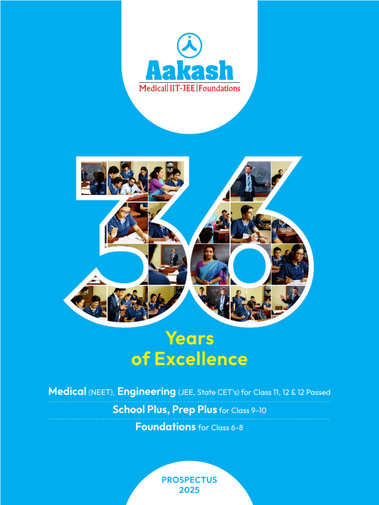 Aakash Medical Engineering Foundation Prospectus English 2025 191124 | PDF | Educational ...