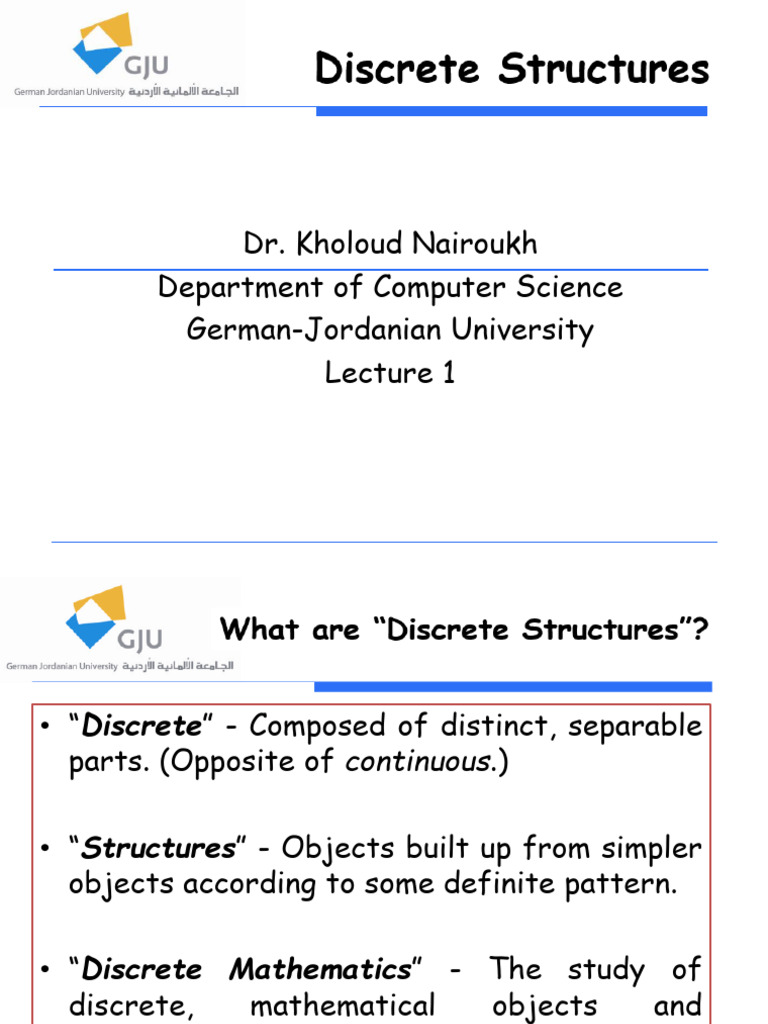 CS 201 Lecture 1 - Fundamentals of Logic | PDF | Discrete Mathematics | Mathematical Logic