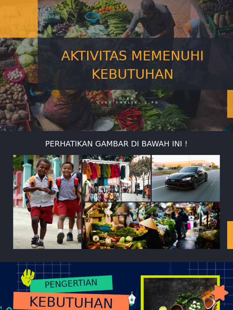 Aktivitas Memenuhi Kebutuhan Manusia | PDF