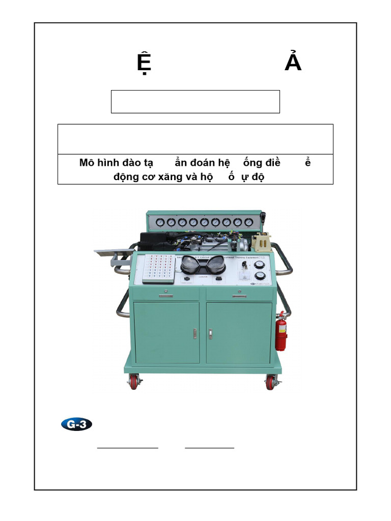HDSD - Mô Hình Động Cơ Phun Xăng Trực Tiếp GDI Daesun G3 - G-112203 | PDF