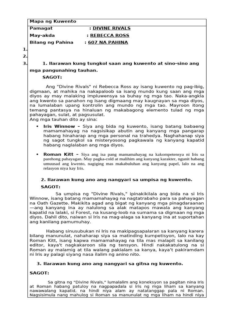 Book Report FILIPINO Gian | PDF