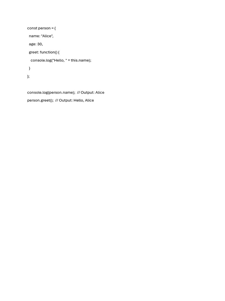 Accessing Object Properties | PDF