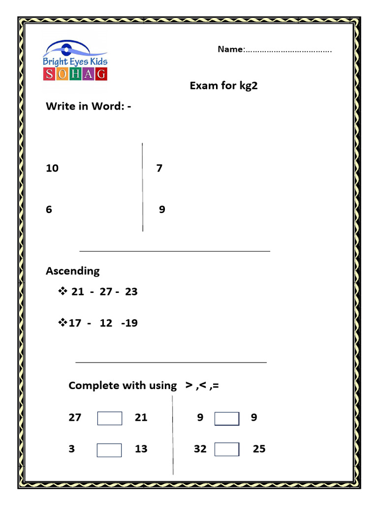 Exam kg2 | PDF
