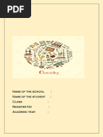 Chemistry Project Front Page Design | PDF