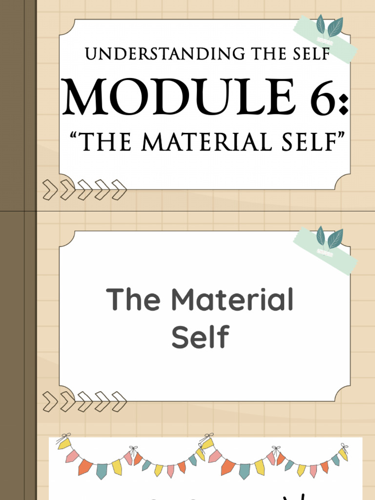 The Material Self and Identity | PDF