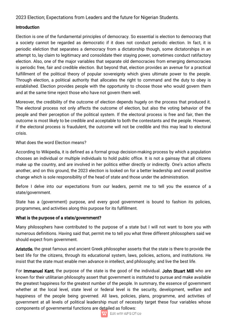 essay(2) | PDF | Elections | Democracy