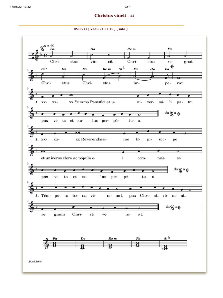 Christus Vincit | PDF