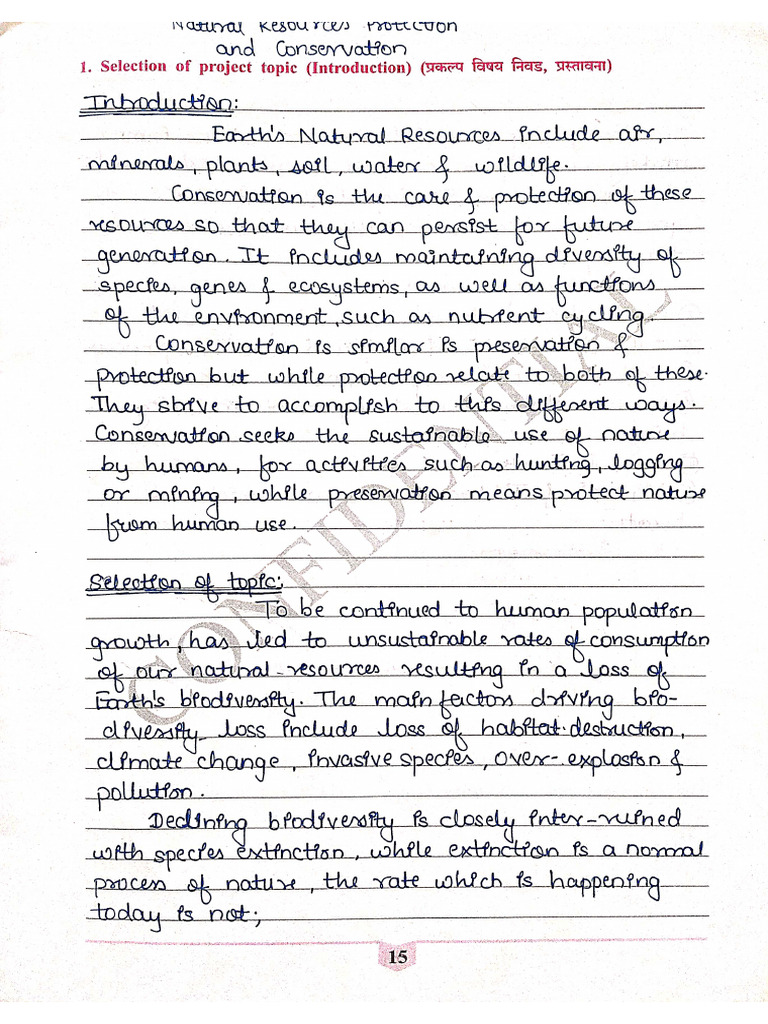 EVS Natural Resources Protection2 | PDF