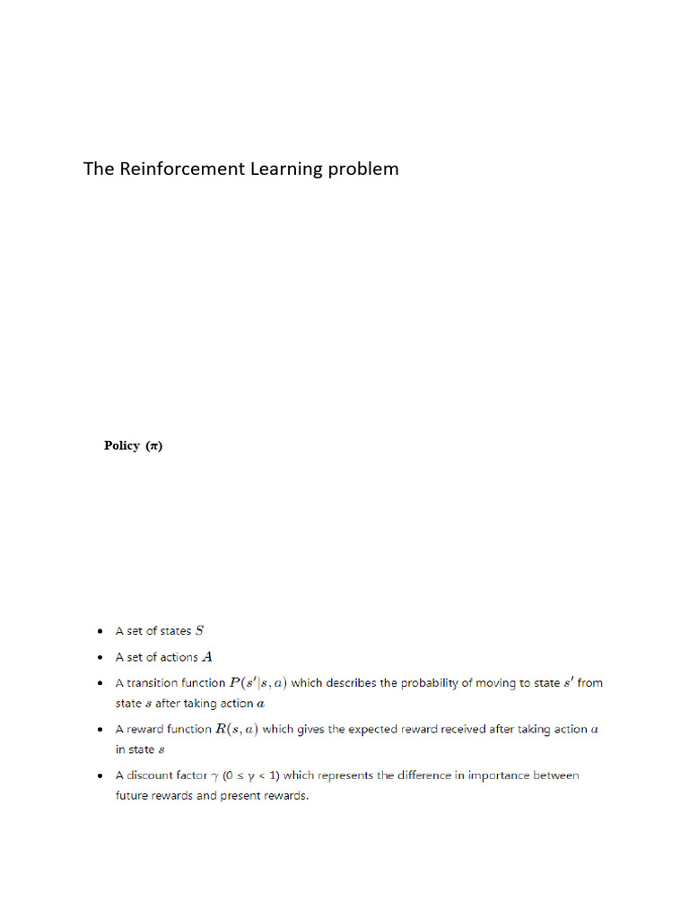 Unit 3 Unit 3 Rl Problems Prediction And Control P 241111 181426 Pdf