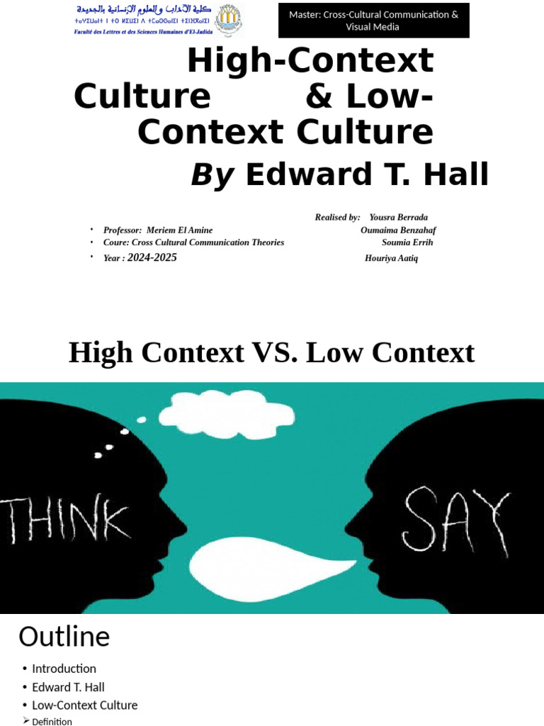 High-context Culture vs Low-context Culture | PDF | Nonverbal ...