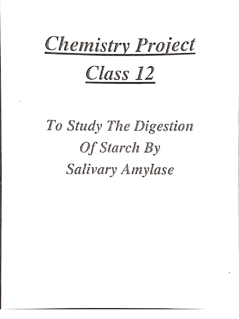 Chemistry Project (Model) | PDF
