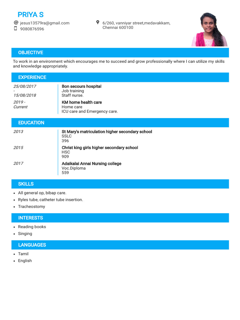 Priya Resume | PDF