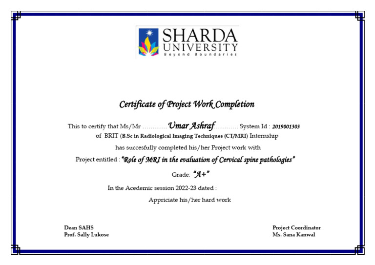 UMAR (2) Project Certificate | PDF