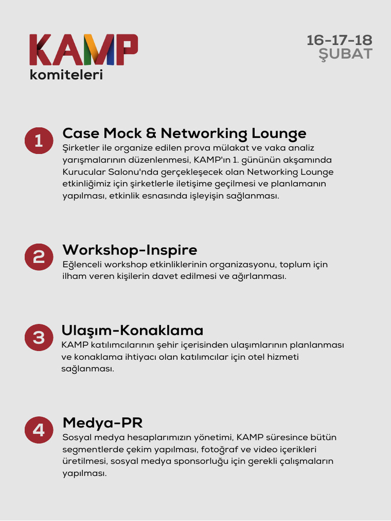 KAMP'24 Komite Rehberi | PDF