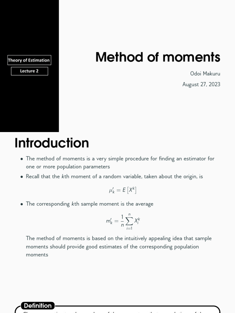 EstimationTheory Lecture 02 (1) | PDF | Estimator | Normal Distribution